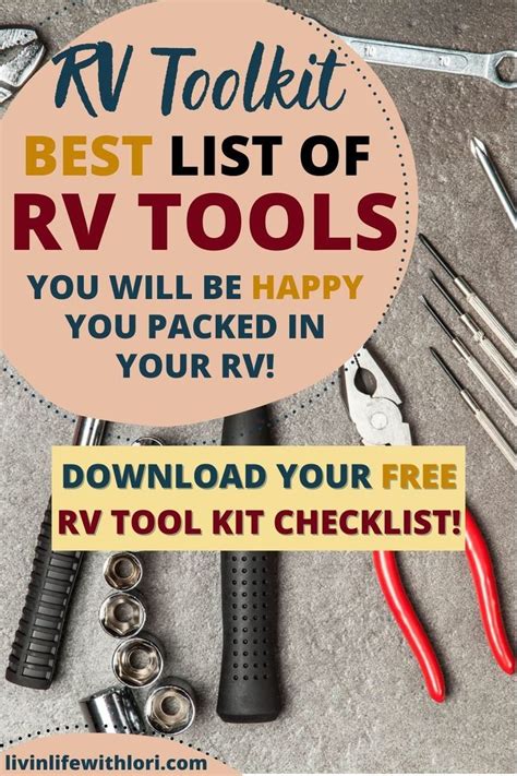 Best Tools For Your RV Tool Kit Livin Life With Lori Rv Camping Tips Vintage Campers