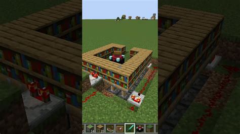 Как Построить МЕХАНИЧЕСКИЙ СТОЛ ЗАЧАРОВАНИЯ В Майнкарфте Чаровальня в Minecraft Shorts Youtube