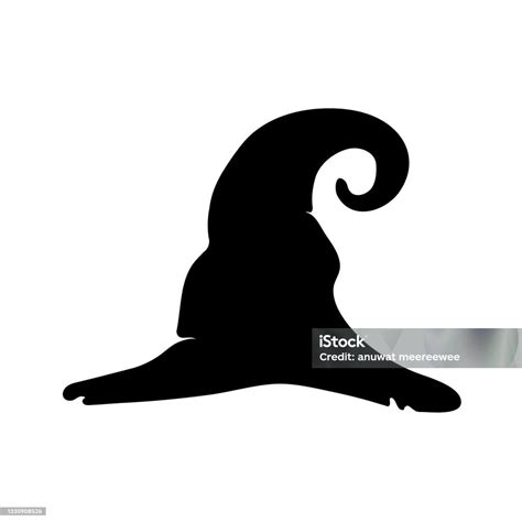 마녀 마법 모자 벡터 마녀 모자 요소 실루엣 할로윈 파티 장식 10월에 대한 스톡 벡터 아트 및 기타 이미지 10월 개인 장식품 다양 Istock