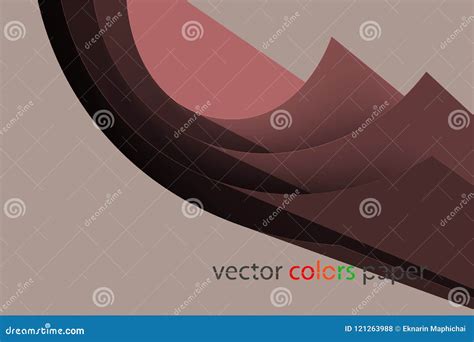 Curve Paper Color Concept Vector Stock Vector Illustration Of Pink