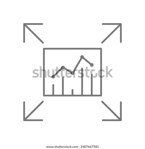Big Data Analysis Grey Thinline Icon Stock Vector Royalty Free