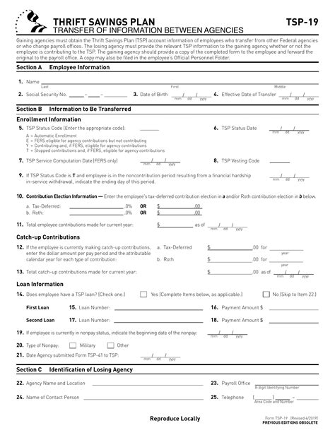 Form Tsp 19 ≡ Fill Out Printable Pdf Forms Online