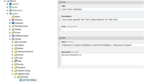 Creating A Custom Field Validator In Sitecore Habanero Consulting Inc