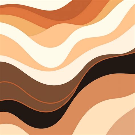 Premium Vector Abstract Earth Tones Wavy Pattern For Modern Design