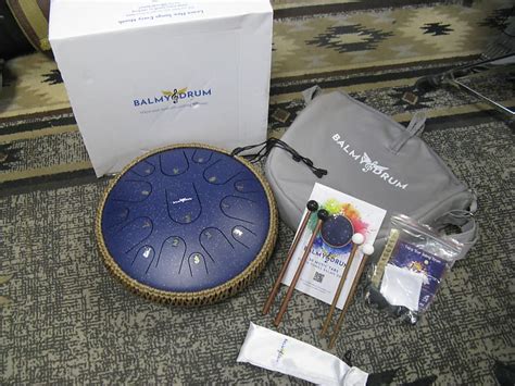 Balmy Tongue Drum 14 With 15 Notes Box Tote With Music Reverb
