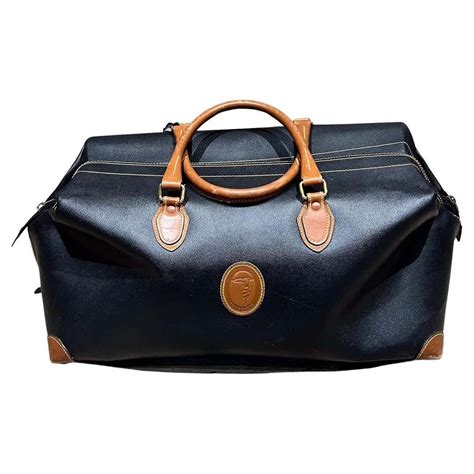 1990s Brics Italian Leather Travel Tote Cargo Life Bag For Sale At