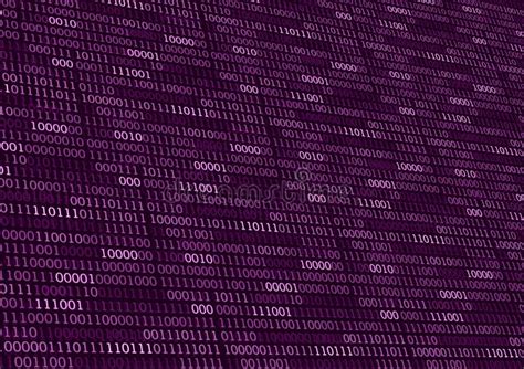 Binary Code Numbers For Computer Background Stock Illustration