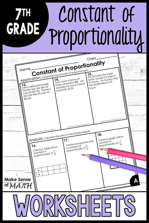 Constant Of Proportionality Graph Worksheet Printable Word Searches