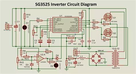 Sg3525 Pwm Inverter Circuit Diagram And Working Circuit Diagram Circuit Diagram