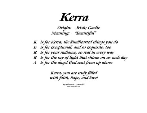 Meaning Of Kerra Lindseyboo