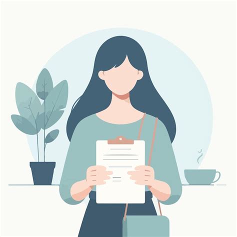Premium Vector Person With Notepad Simple And Minimalist Flat Design Style
