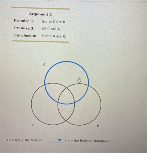 Solved Argument 1 Premise 1 Some V Are Not M Premise 2