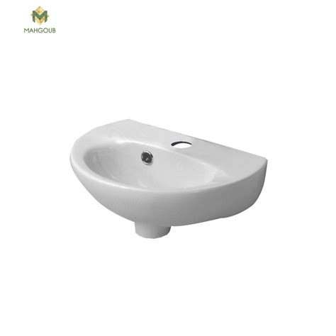 حوض ديورافيت ديون ٤٠ سم ابيض محجوب للسيراميك والبورسلين