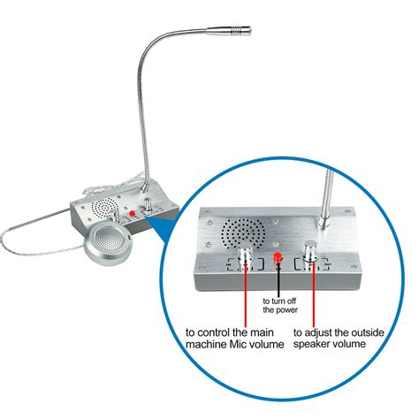Window Intercom Speaker System Anti Interference Dual Way Intercom Talk