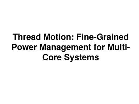 Ppt Techniques For Multicore Thermal Management Powerpoint Presentation Id3691789