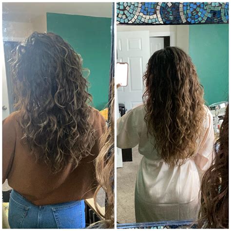 Before And After Used Way More Gel Kinky Curl While Styling Wet And Got A Fresh Cut And My