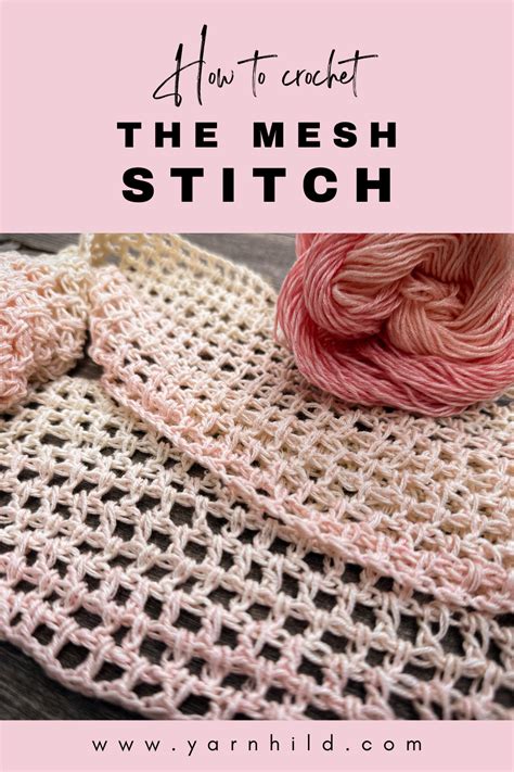 the mesh stitch easy and quick crochet stitch