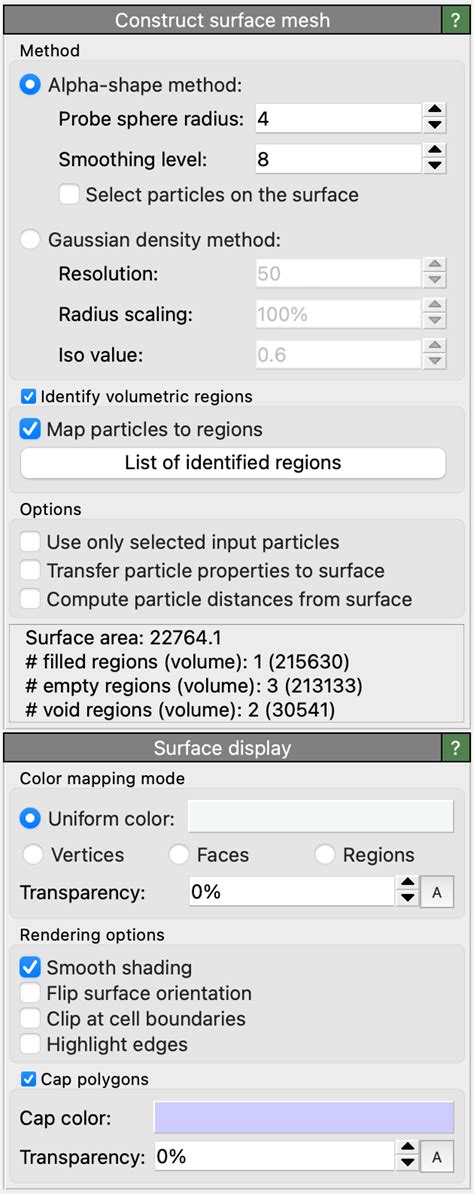 Construct Surface Mesh — Ovito User Manual 3141 Documentation
