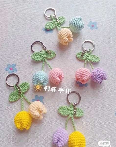 Best 13 Free Crochet Flower Keychain Pattern Artofit