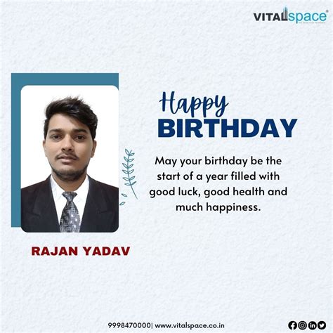 Vitalspace Management Pvt Ltd On Linkedin Happy Birthday Rajan