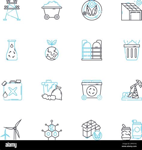 Efficient Control Linear Icons Set Streamlined Agile Optimized