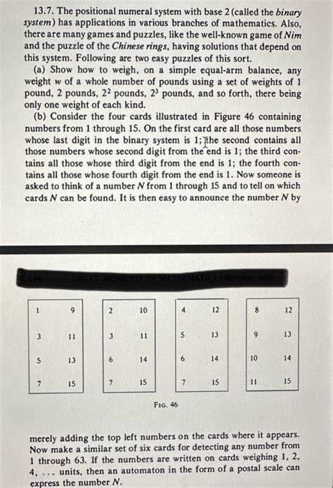 Solved 13 7 The Positional Numeral System With Base 2