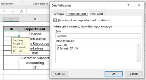 Validate Text Which Contain Specific Substring Using Data Validation Excel