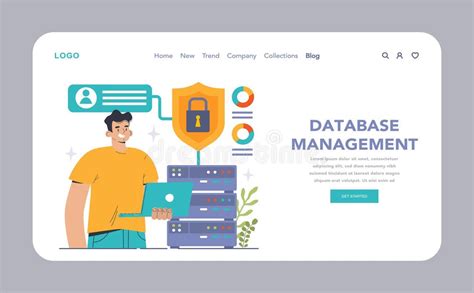 Back End Development Web Banner Or Landing Page Coding Software Stock Vector Illustration Of