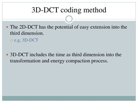 Ppt New Low Complexity Dct Based Video Compression Method Powerpoint Presentation Id2602472