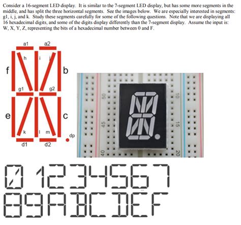 Solved Consider A 16 Segment Led Display It Is Similar To
