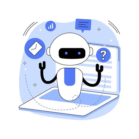 Premium Vector Chatbot Artificial Intelligence Abstract Concept