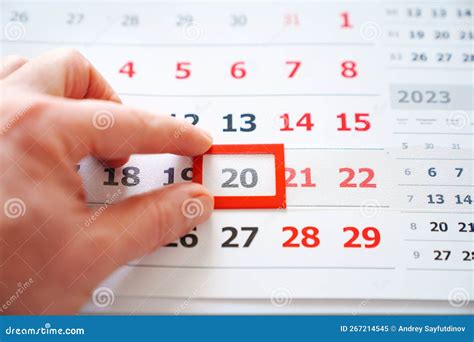 Move The Tab On The Flip Calendar Page Stock Image Image Of Important Future 267214545