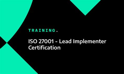 Iso 27001 Lead Implementer Certification Almond