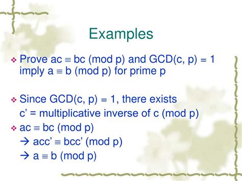 Ppt Modular Arithmetic And Cryptography Powerpoint Presentation Id