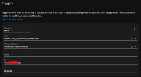 Automation Phone Bluetooth Trigger On Connecting To A Second Device