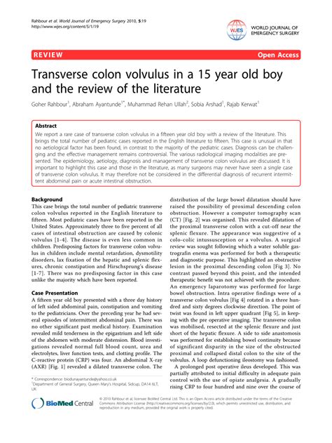 Volvulus Du Sigmoide Pdf Software Generousworth
