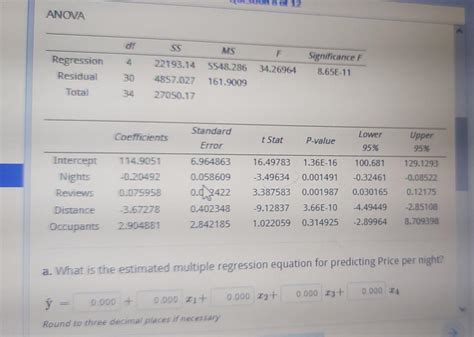 Solved Question 6 Of 12 Use Software To Generate A Multiple