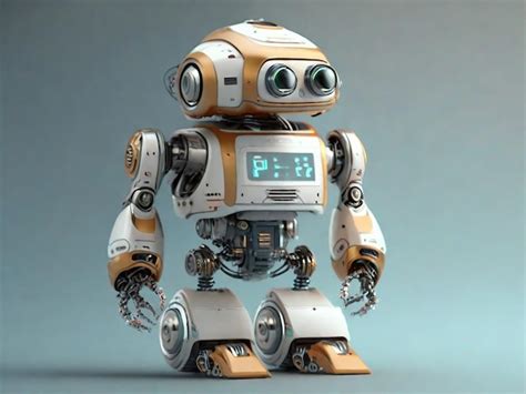 Premium Photo Small Robot Assistant Full Length