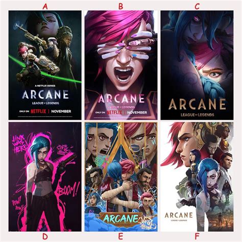 Arcane League Of Legends Season 1 Season 2 Animation Movie Poster