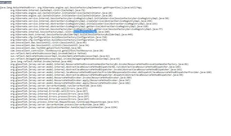 Hibernate How To Solve Status 500 Containerexception Javalang