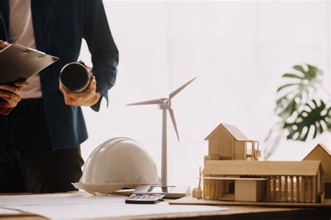 Conceito De Construção E Estrutura De Desenho De Trabalho De Engenheiro