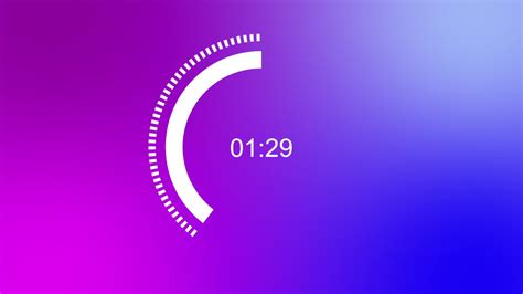 5 Seconds Countdown Countdown Animation With Ticking Every Second Colorful Gradient Background