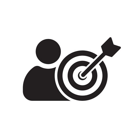 Marketing Target Icon In Black Style Isolated On White Background 22211265 Vector Art At Vecteezy