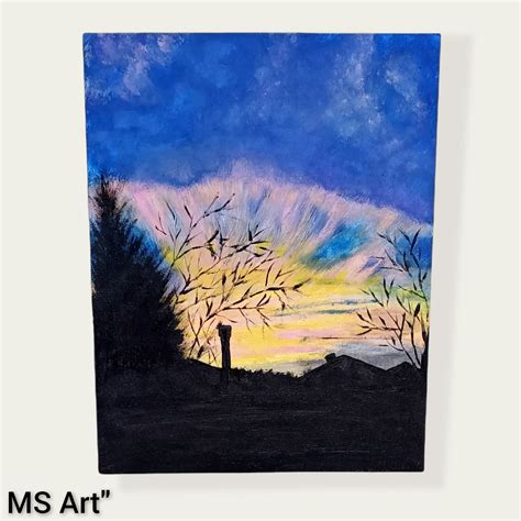 Изгрев над покривите Картина Handmasters Bg