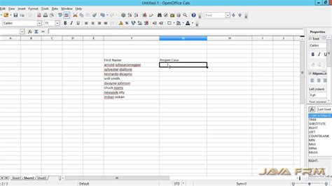 Apache OpenOffice Calc Tutorial Proper Function Apache OpenOffice Calc YouTube