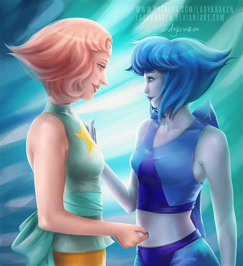 Pearl And Lapis Commission By LadyKraken On DeviantArt Lapis Lazuli Steven Universe Pearl