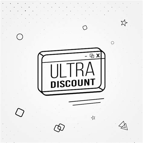 Premium Vector Ultra Discount Web Tab Design Template Modern Design With Curves