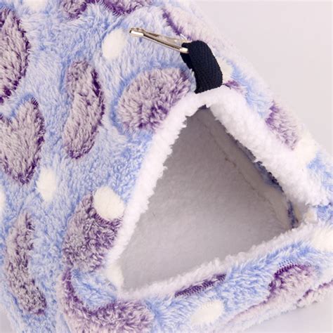 Badu Bg Нова фланелена клетка за котка Хамстер Памучно гнездо Захарен планер Спален чувал