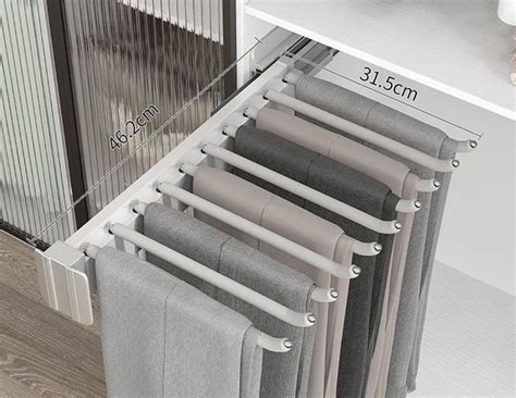 Брючница выдвижная полка для брюк на левую сторону шкафа купить с доставкой по выгодным