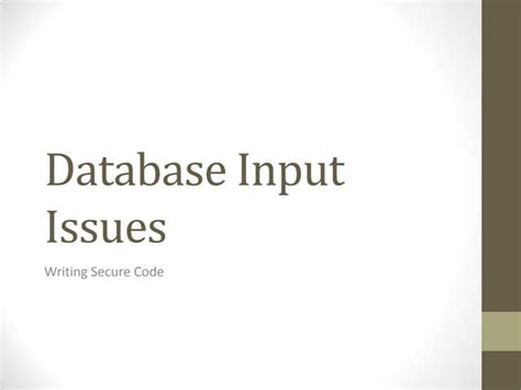 Database Security Ppt